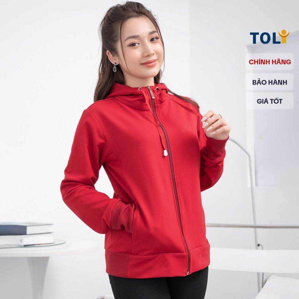 Áo khoác nữ TOLI có túi trong, vành mũ rộng chống nắng tốt, vải dày dặn ...