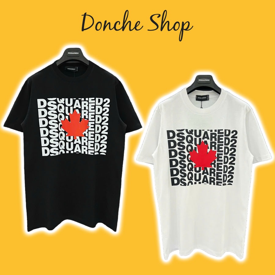 Áo Thun DSQ2 In Chữ Lá Đỏ Mặt Trước Siêu Đẹp - Áo Phông Nam Nữ D2 Lá Đỏ ...