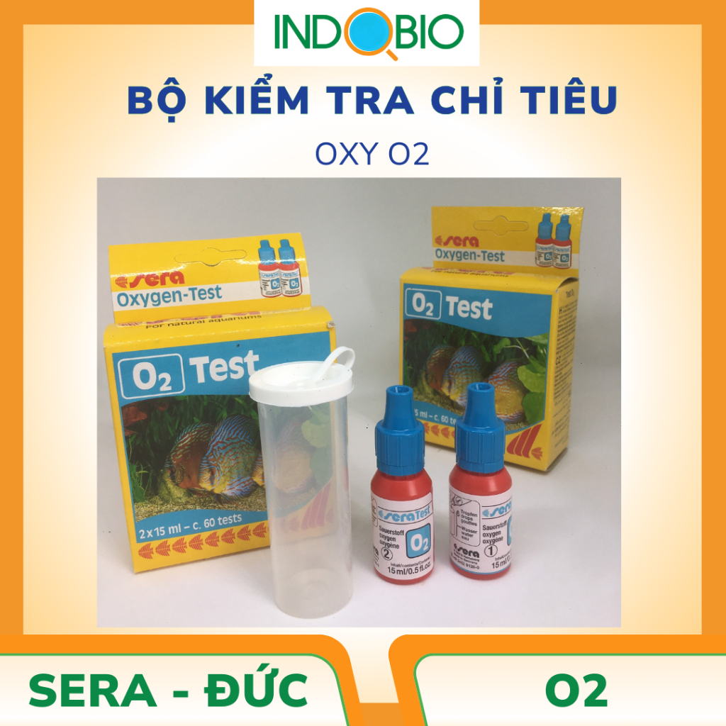 [HÀNG CÓ SẴN] BỘ TEST OXY HÒA TAN (O2) TRONG NƯỚC TEST SERA - ĐỨC ...