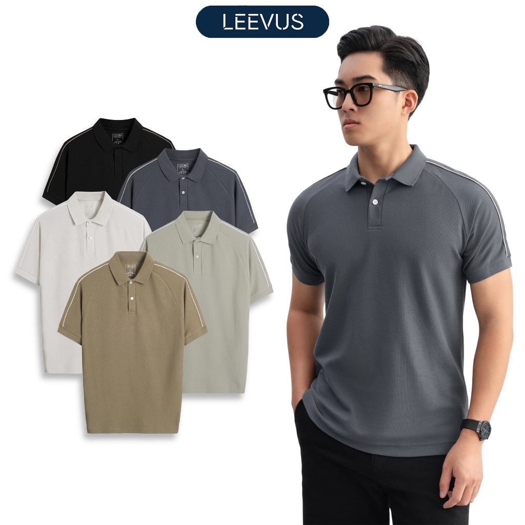 [TẶNG HỘP CHO ĐƠN TỪ 499K] Áo polo nam Beehive Raglan vải cotton tổ ong ...