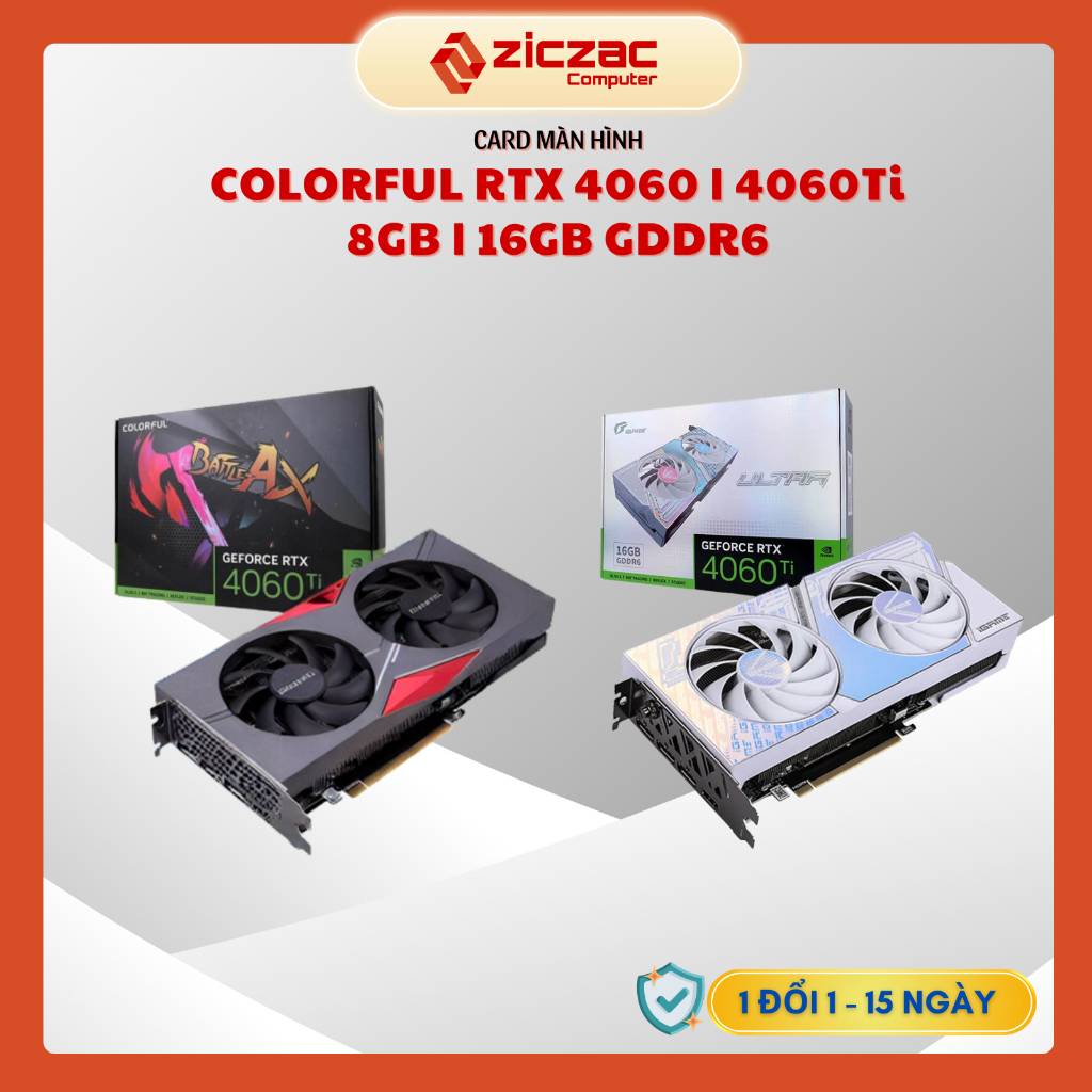 VGA Colorful RTX 4060 NB DUO | Ultra White OC 8GB 12GB - BH 36th chính ...