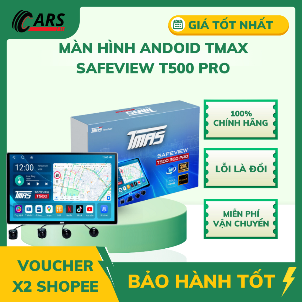 Màn Hình Andoid TMAX Safeview T500 PRO - 11.5inch Ram 4-32GB | Shopee ...