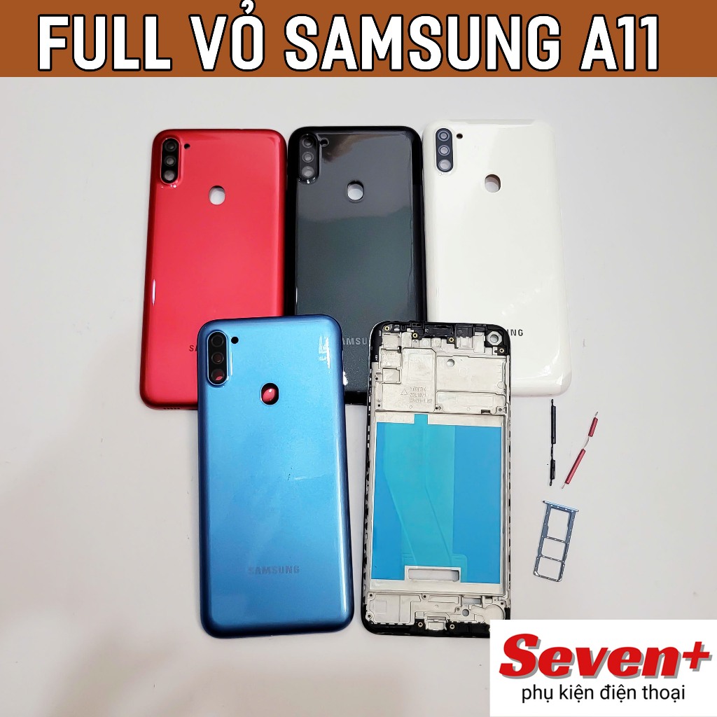 Vỏ lưng samsung a11 - nắp lưng, khung xương, khay sim, nút phím bấm và ...