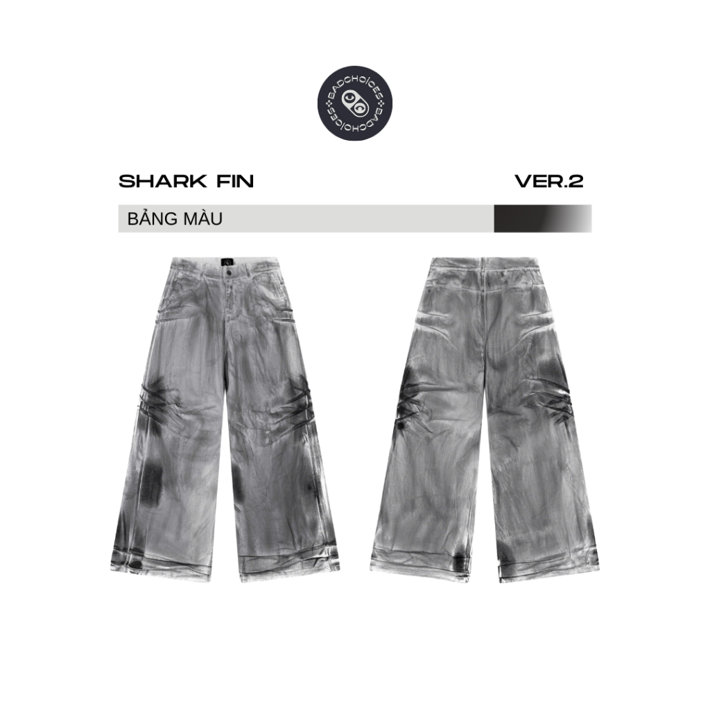 Bad Choices | Quần Kaki Jean Shark Fin Wide-Leg VER.2 StreetStyle ...