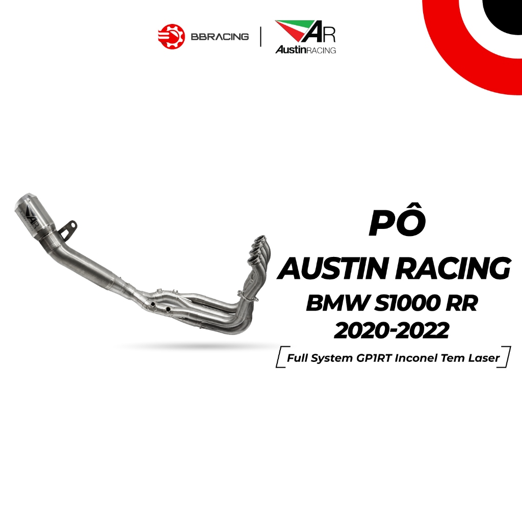 Austin Racing BMW S1000 RR 2020-22 - Full System GP1RT Inconel Tem ...