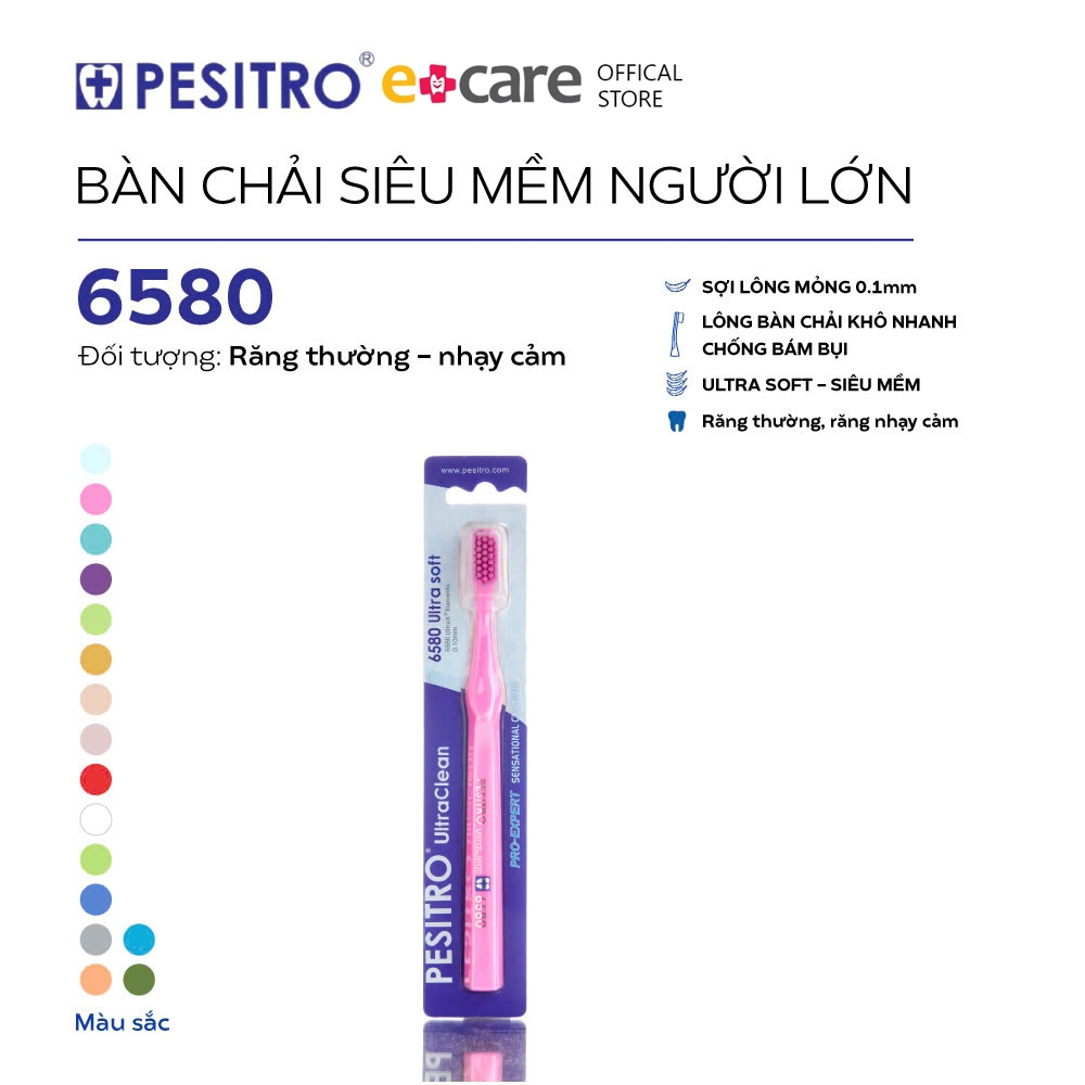 Bàn chải răng siêu mềm Pesitro 6580 Ultra Soft | Shopee Việt Nam