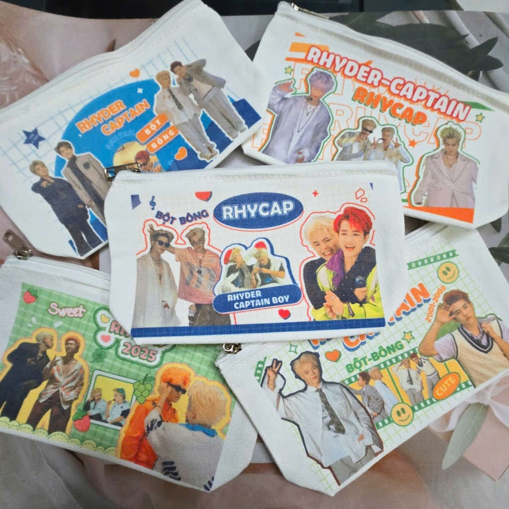 Túi đựng bút vải canvas in hình Idol RHYCAP được chọn mẫu TooYoo ...