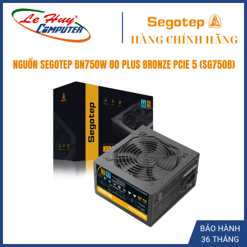 Nguồn máy tính SEGOTEP BN750W - 750W - 80 Plus Bronze - ATX3.0+PCIE 5.0 - Hàng chính hãng ...