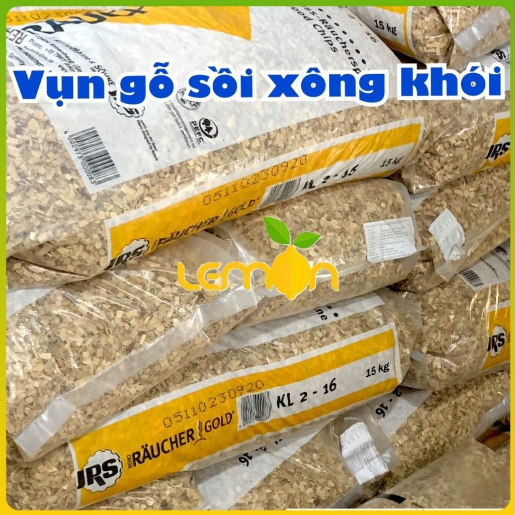 Bao 15kg Vụn gỗ sồi xông khói RAUCHER GOLD - Gỗ xông khói tự nhiên cho ...