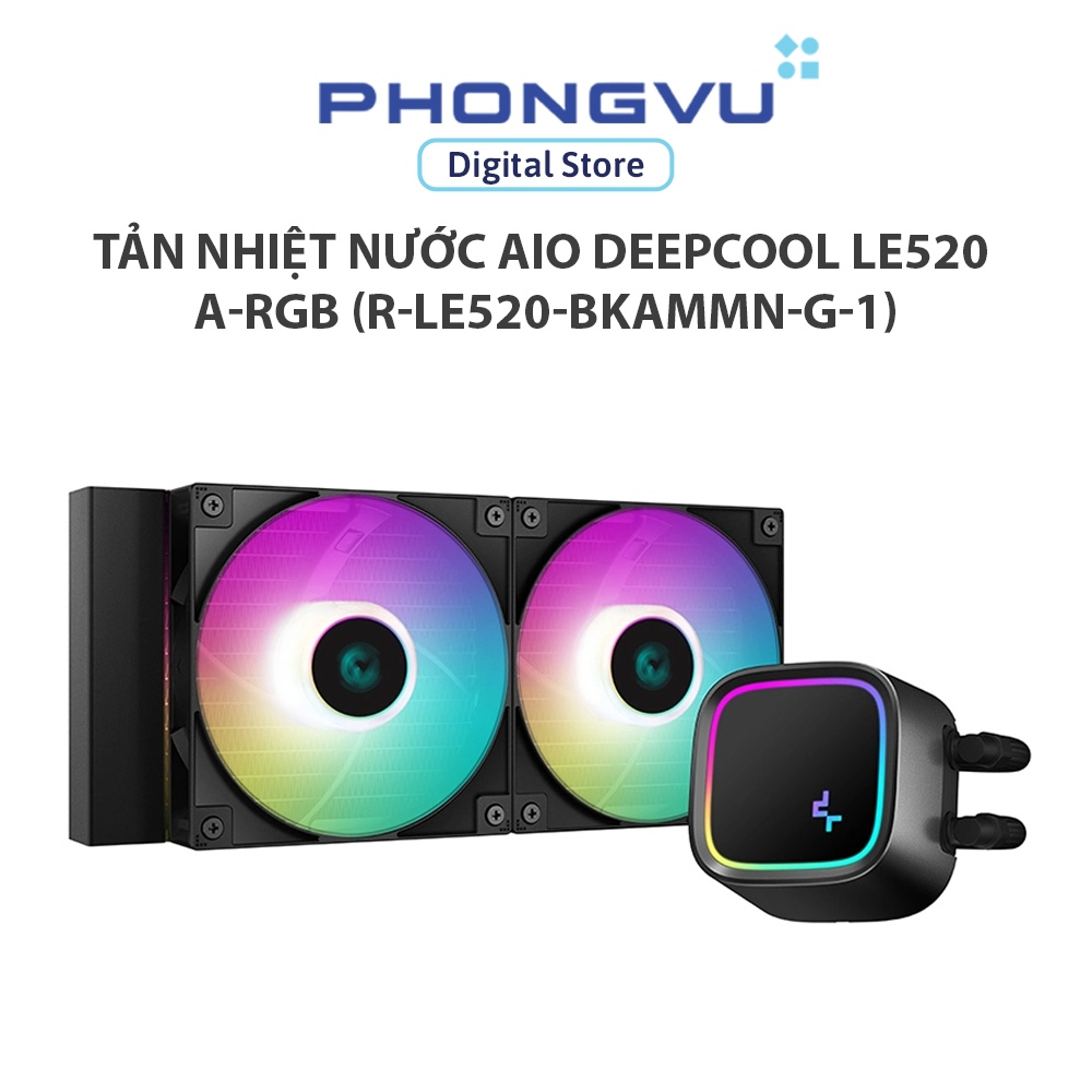 Tản nhiệt nước AIO Deepcool LE520 A-RGB (R-LE520-BKAMMN-G-1) - Bảo hành ...