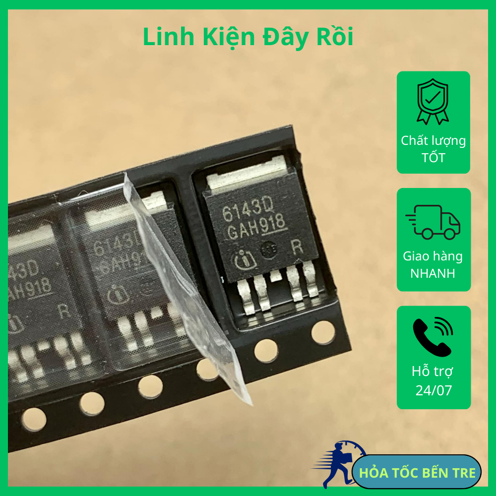 6143D BTS6143D chính hãng MOSFET công tắc 38V 8A | Shopee Việt Nam