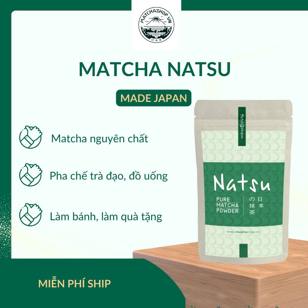 Bột Matcha Natsu Nhập Khẩu Nhật Bản Gói Nhỏ | Shopee Việt Nam