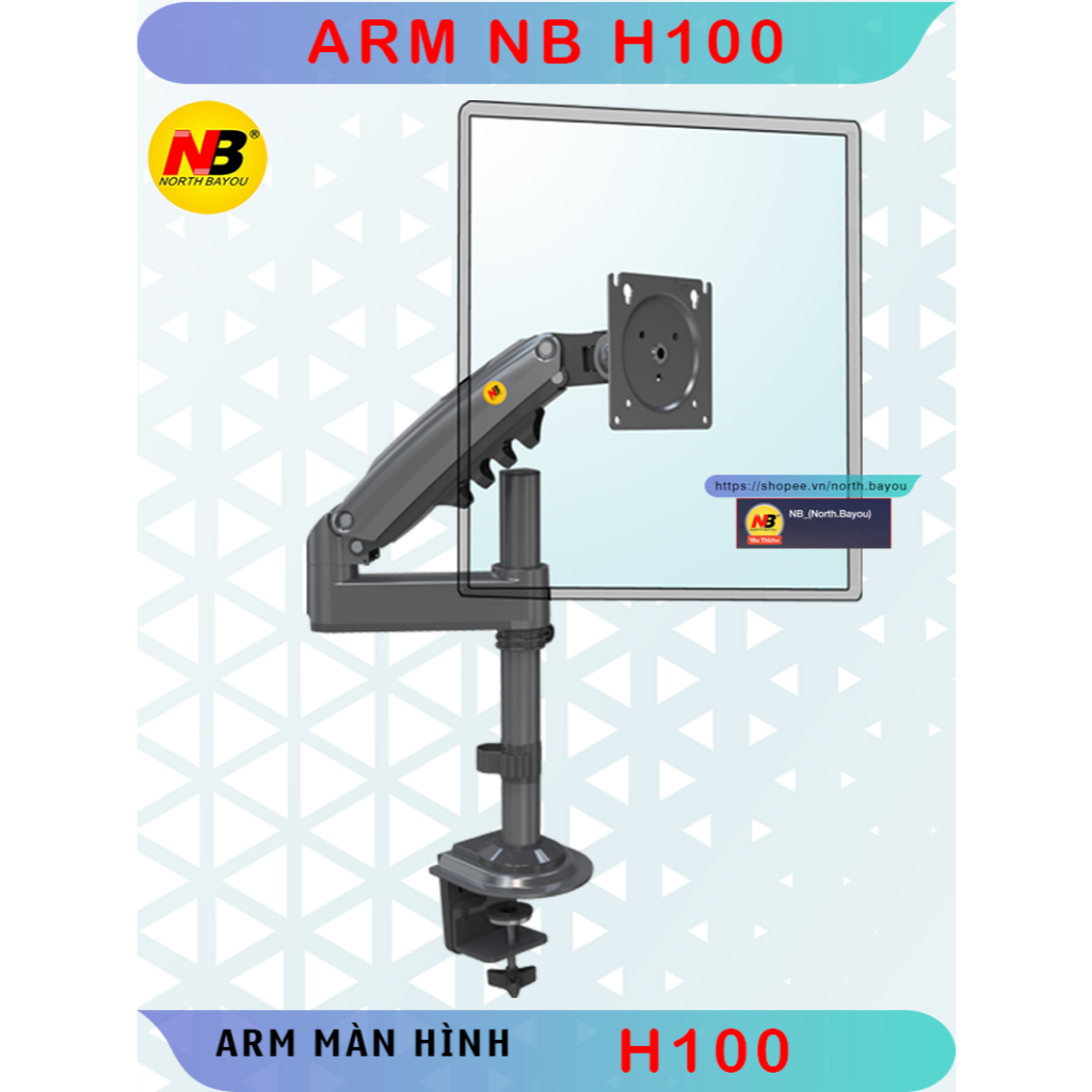 H100 F80 Arm màn hình, Giá treo màn hìnhm Tay đỡ màn hình máy tính ...