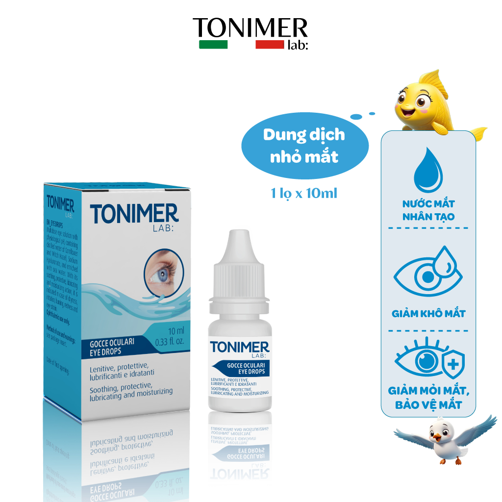 Dung Dịch Nhỏ Mắt TONIMER lab EYE DROPS Giảm Khô Mắt, Mỏi Mắt, Giúp ...