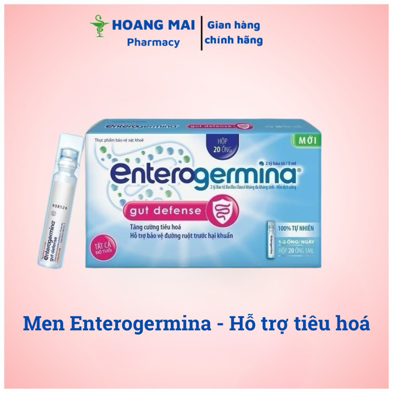 [Chính hãng] Enterogermina - Men ống vi sinh 2 tỉ lợi khuẩn cho đường ruột khoẻ MẪU MỚI NHẤT(Hộp ...