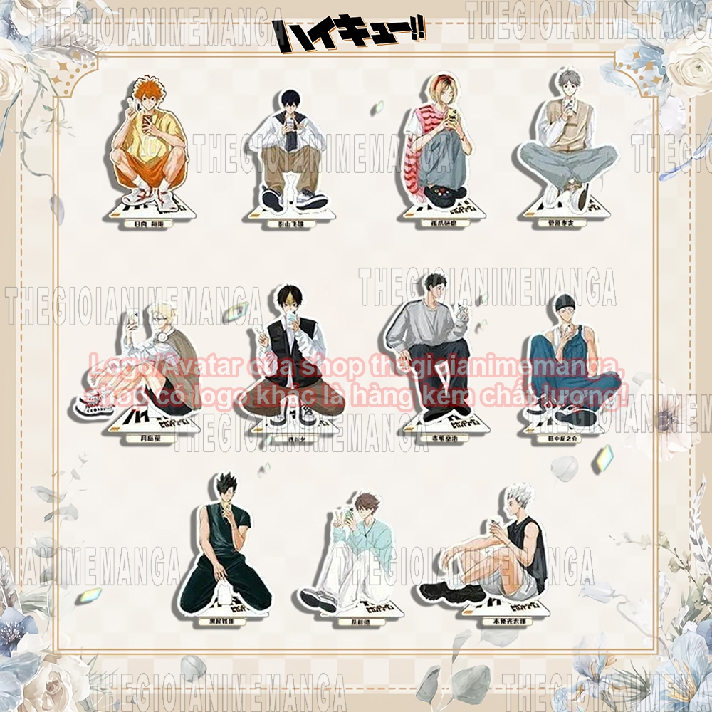 Standee HAIKYUU!! ver NGỒI GIẢI KHÁT mô hình VUA BÓNG CHUYỀN tượng ...