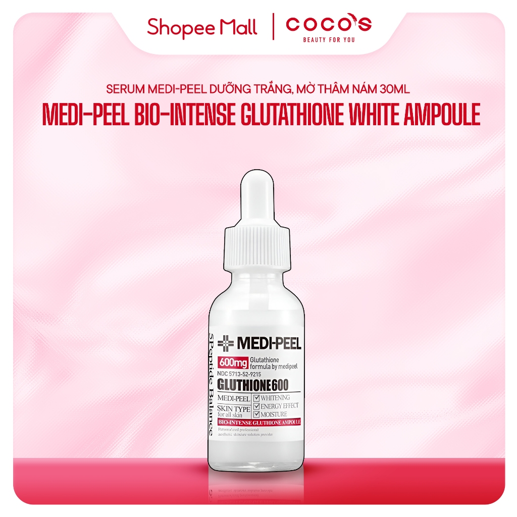 Tinh Chất Medi-Peel Bio-Intense Glutathione 600 White Ampoule Trắng Da ...