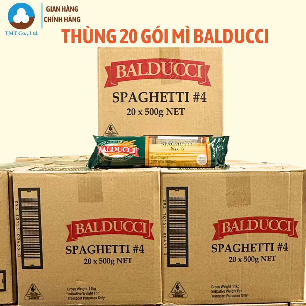 Thùng 20 gói Mì ý Spaghetti No.4 Balducci 500g | Shopee Việt Nam