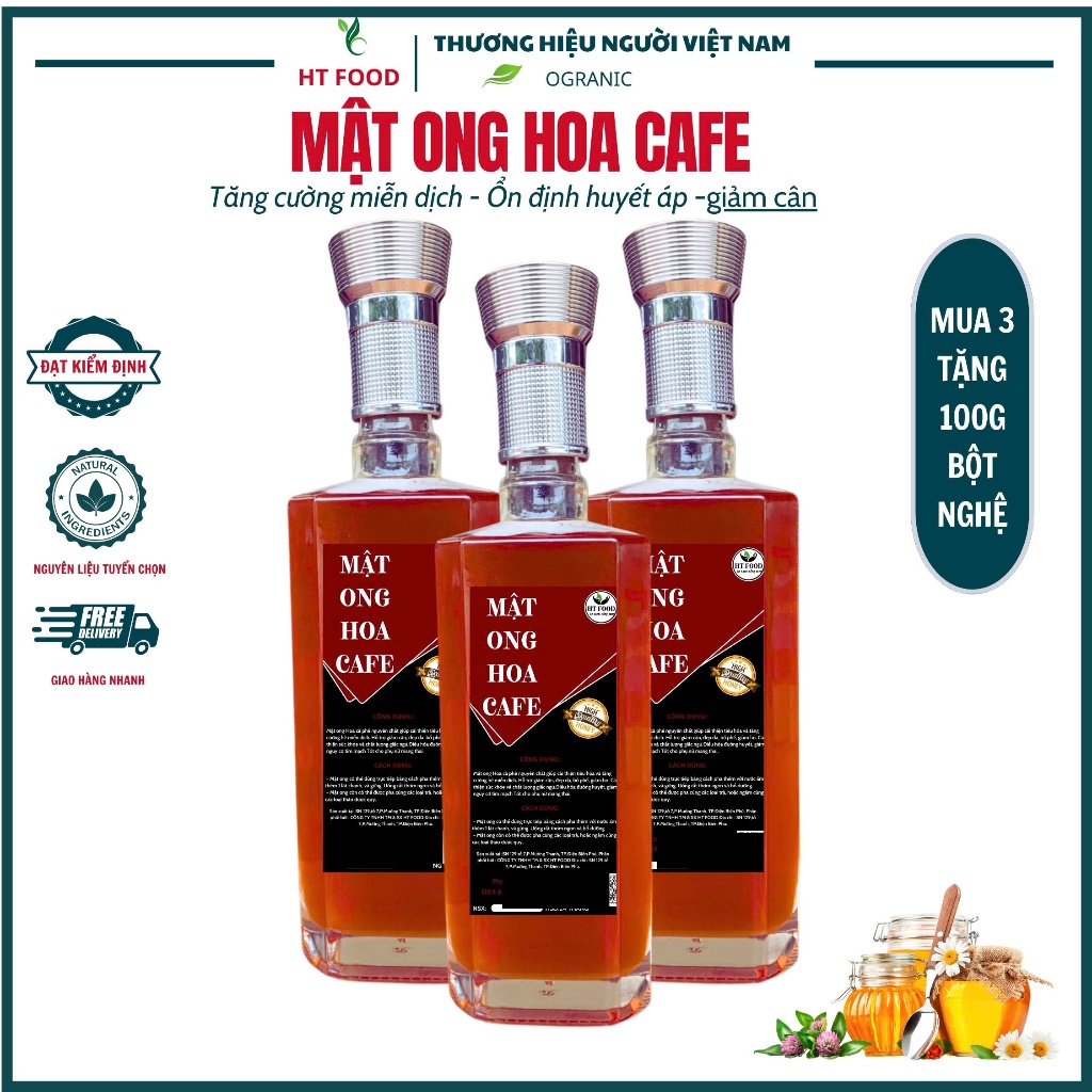 Mật ong hoa cafe HT FOOD 1lit | Shopee Việt Nam