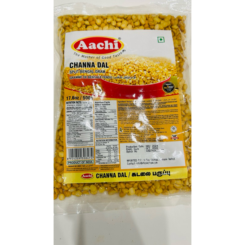Channa Dal - Split Bengal gram 500g | Shopee Việt Nam