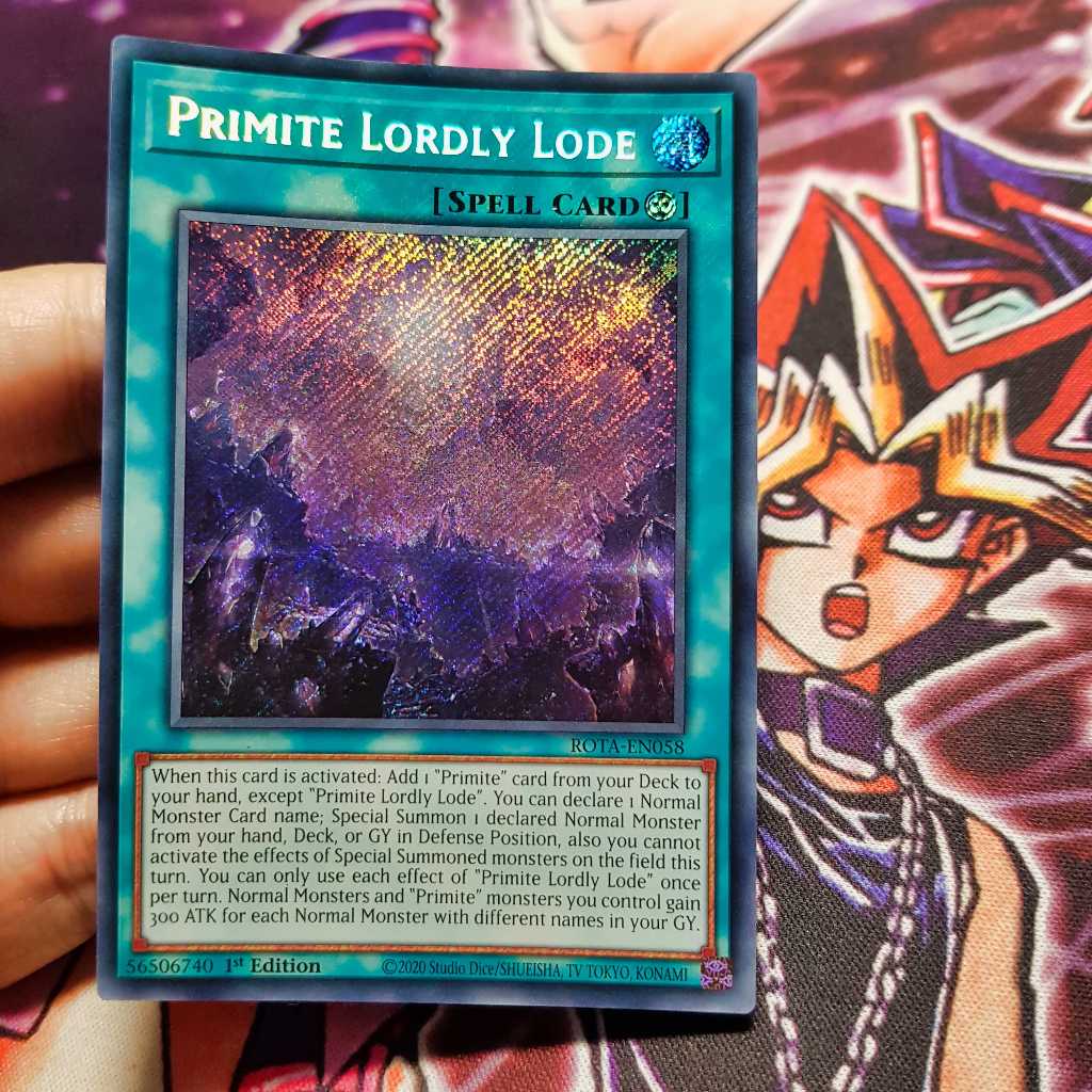 Thẻ bài Yugioh chính hãng | Primite Lordly Lode | ROTA Secret rare ...