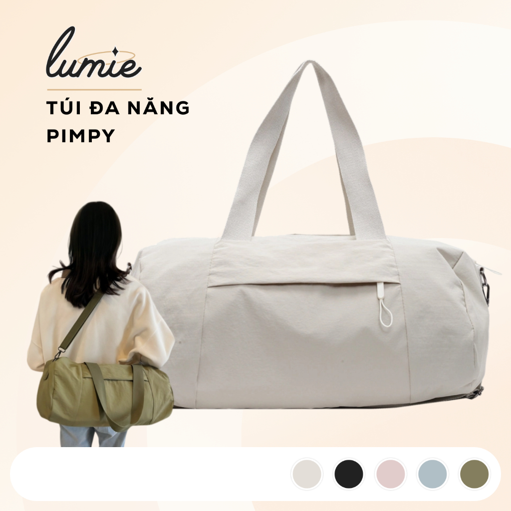 Túi Xách Đa Năng Pimpy Vải Dù Trượt Nước Gọn Gàng Năng Động Nhiều Ngăn ...