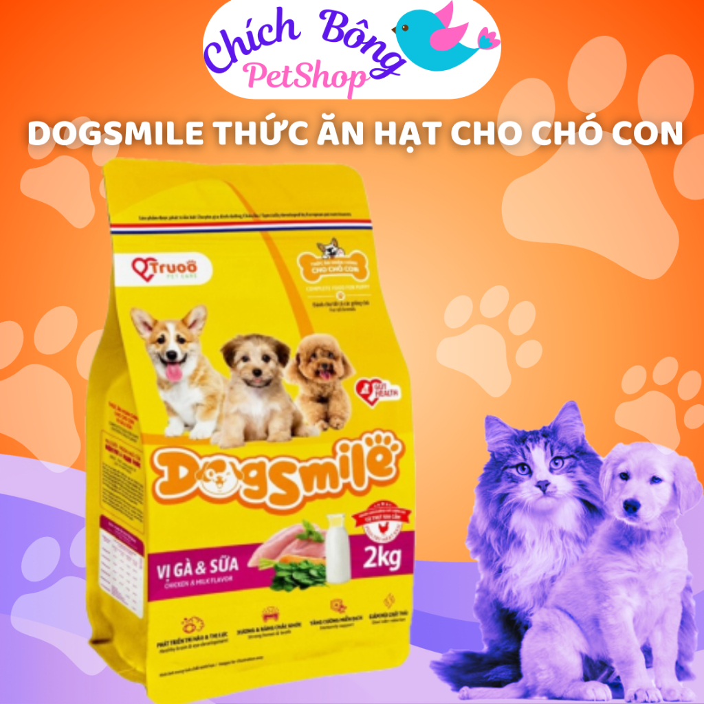 Thức ăn cho chó con DogSmile,thức ăn hoàn chỉnh cho thú cưng giúp phát ...