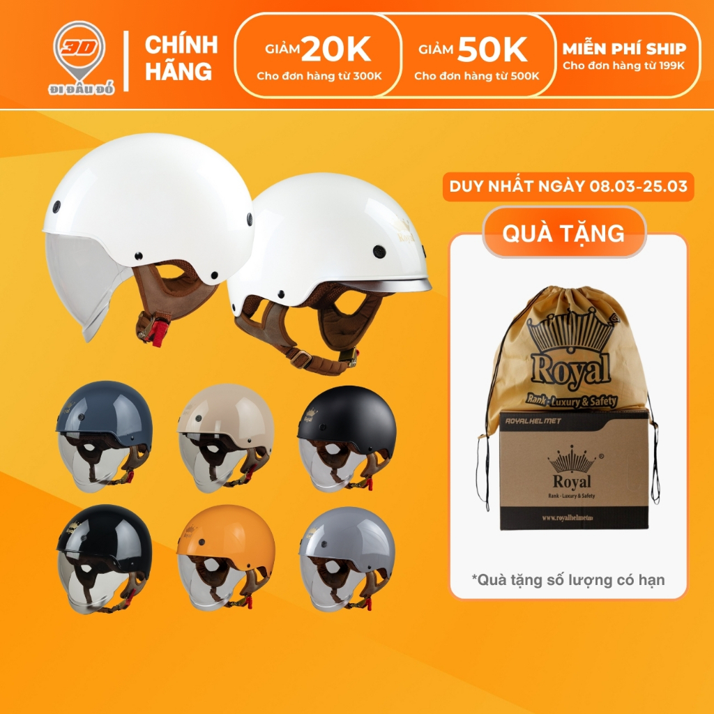 Royal M239 - Mũ Bảo Hiểm Chính Hãng, Kính Ẩn Tiện Lợi, Đạt Chuẩn An ...
