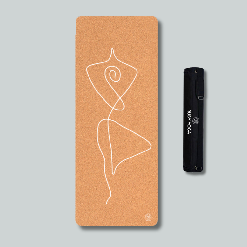 Thảm tập yoga cao su gỗ bần phiên bản giới hạn RUBY YOGA - Thảm 4,5mm ...