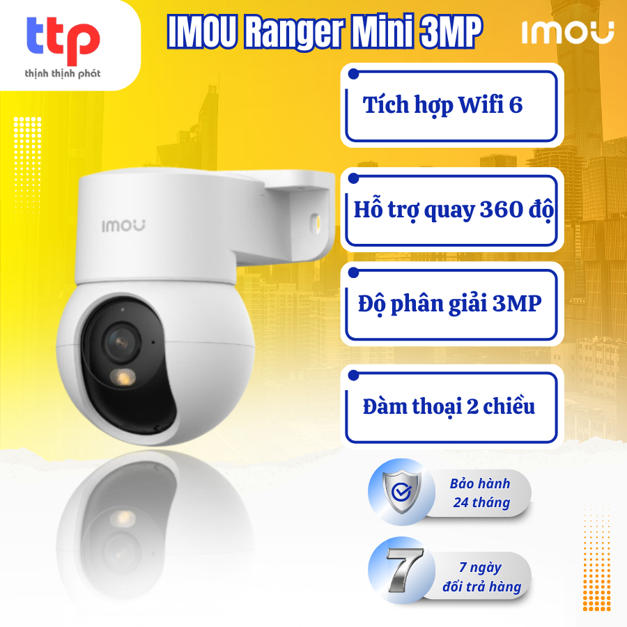 Camera IMOU Ranger Mini 3MP/5MP - Camera trong nhà tích hợp chân đế gắn ...