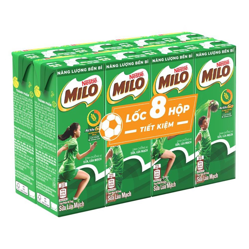 [Date mới] Thùng 48 hộp sữa Milo lốc 8 180ml | Shopee Việt Nam