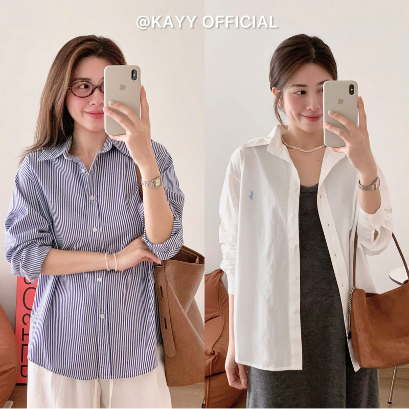 KAYY. Áo sơ mi thô mềm thêu ngực_ Sm0038 (ảnh thật) | Shopee Việt Nam