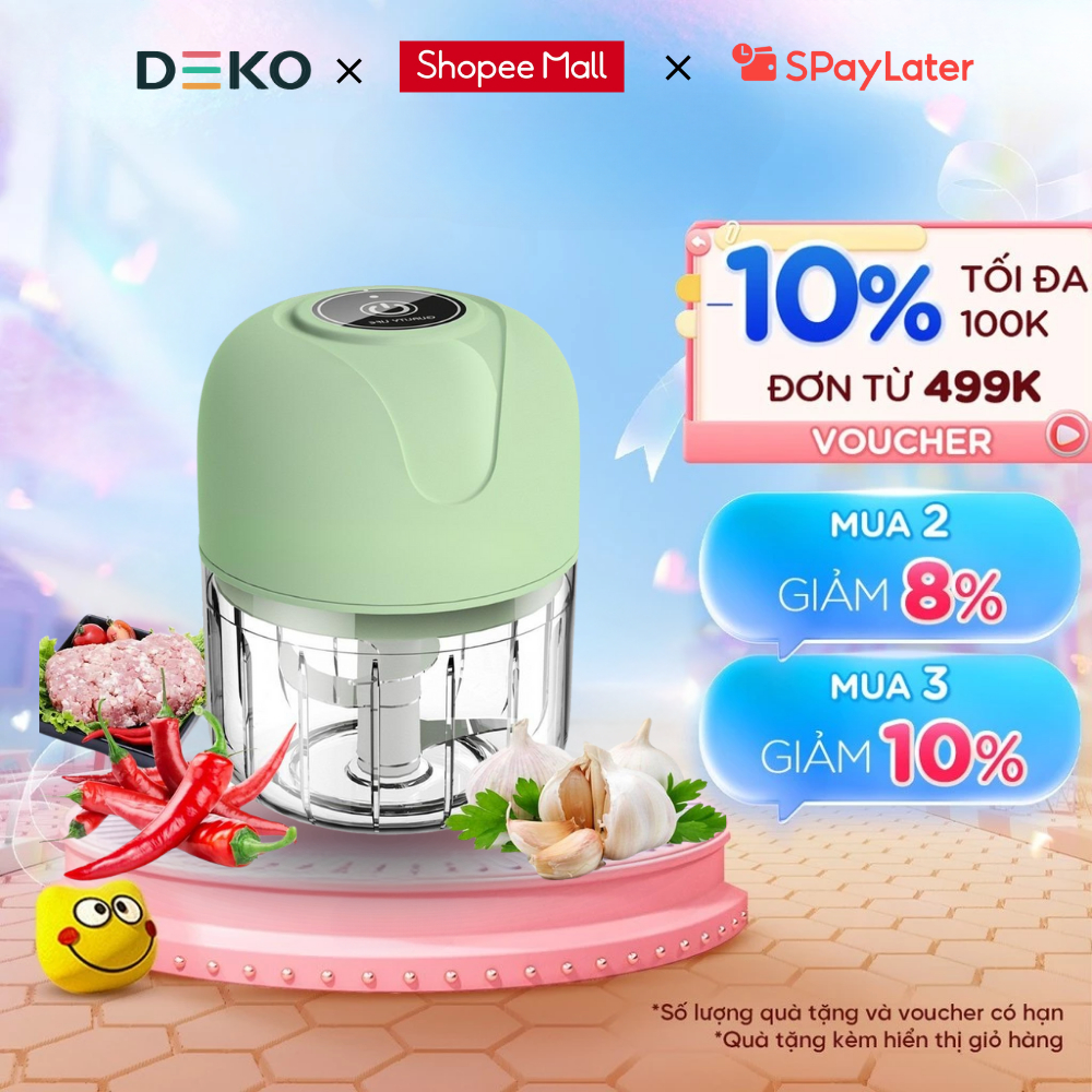 Máy Xay Mini Xay Tỏi Ớt Mini Cầm Tay 250ml Sử Dụng Cổng Sạc USB Đa Năng ...