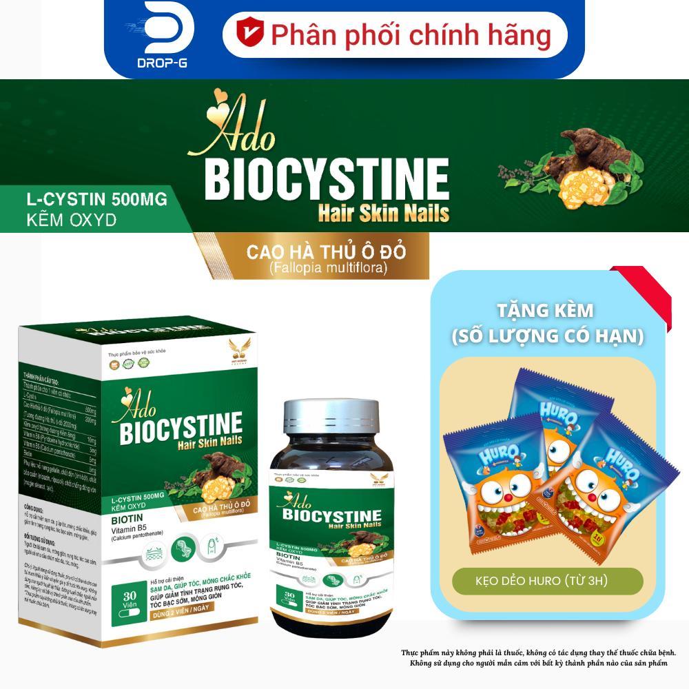 (Chính hãng) Viên Uống Hỗ Trợ Đẹp Da, Tóc, Móng [TPBVSK Ado Biocystine ...