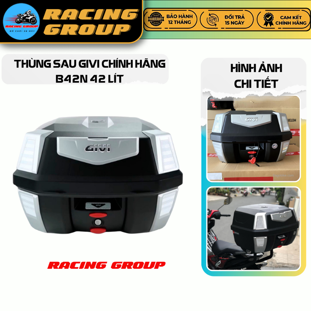Thùng Sau GIVI 42 Lít B42N Chính Hãng, Thùng Sau GIVI 42 Lít Chính Hãng BH 24 Tháng | Shopee ...