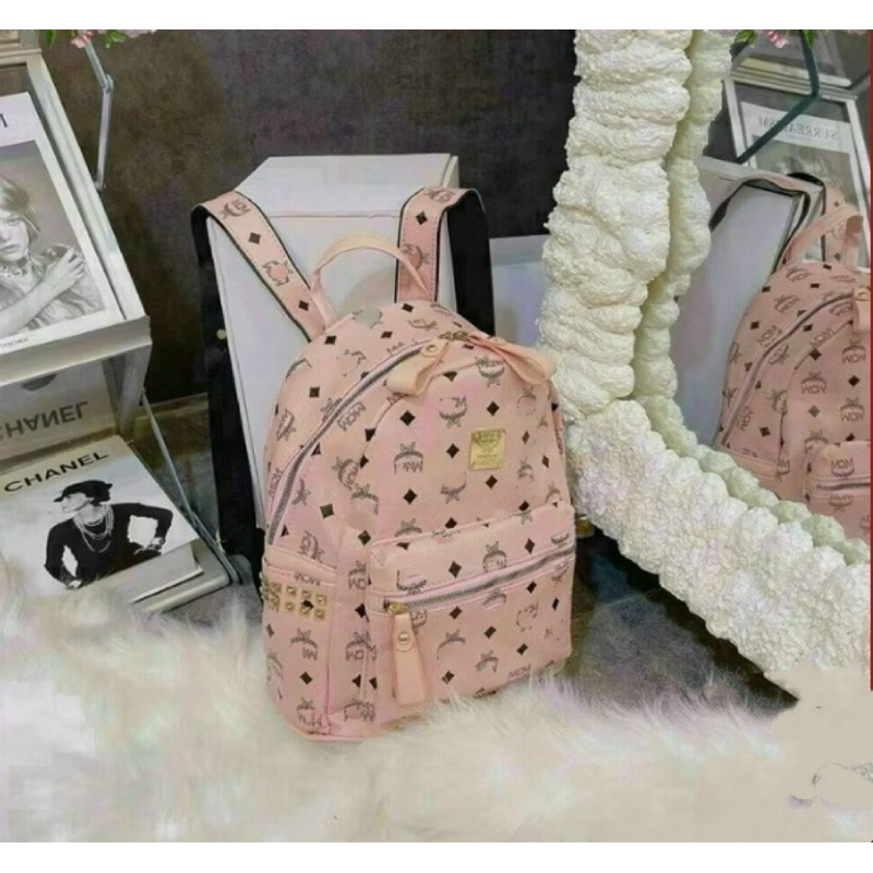 Balo da đi học nữ, cặp sách hoạ tiết nhỏ nhắn dễ thương cute SZ 32cm ...