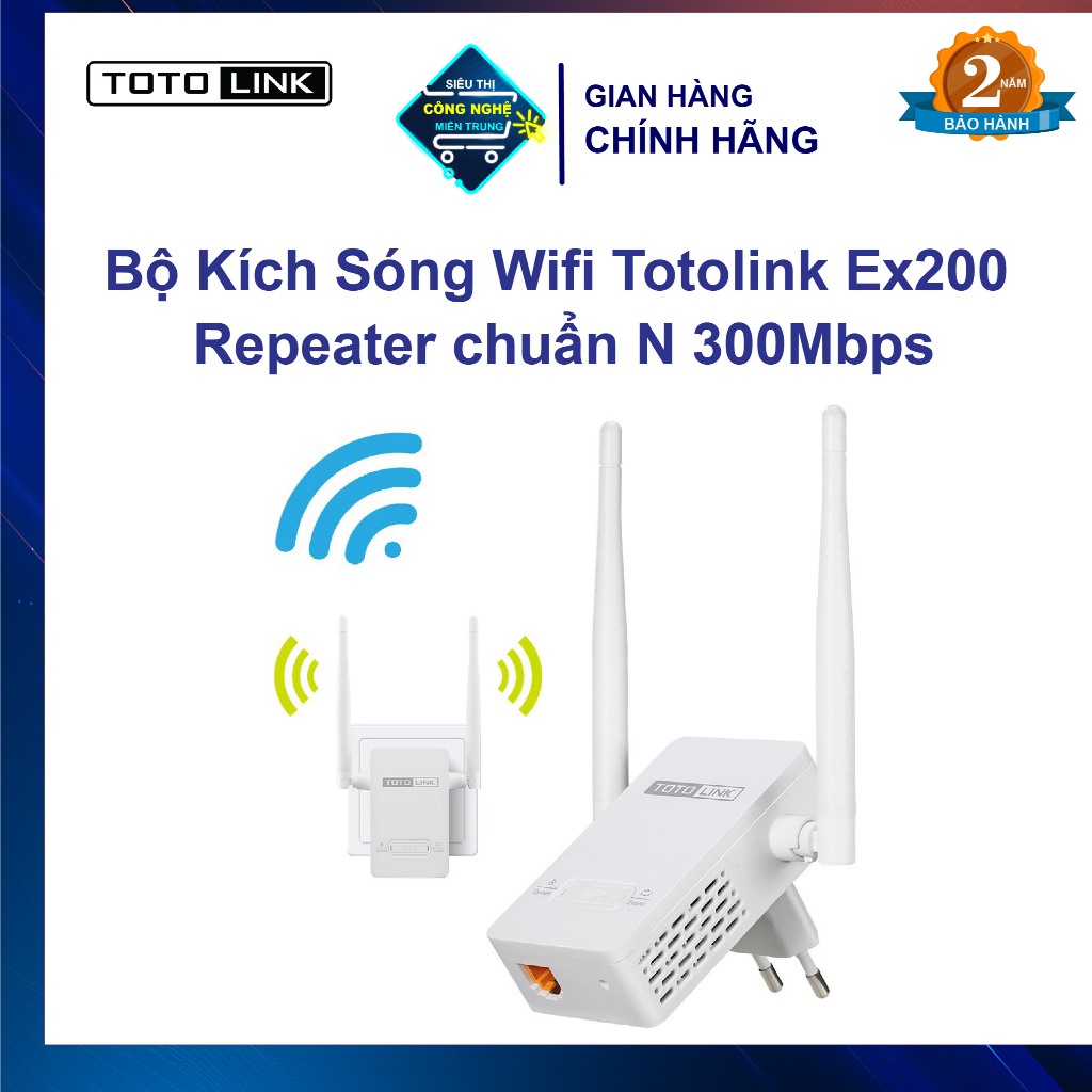 Bộ Kích Sóng Wifi Totolink Ex200 Repeater chuẩn N 300Mbps | Shopee Việt Nam