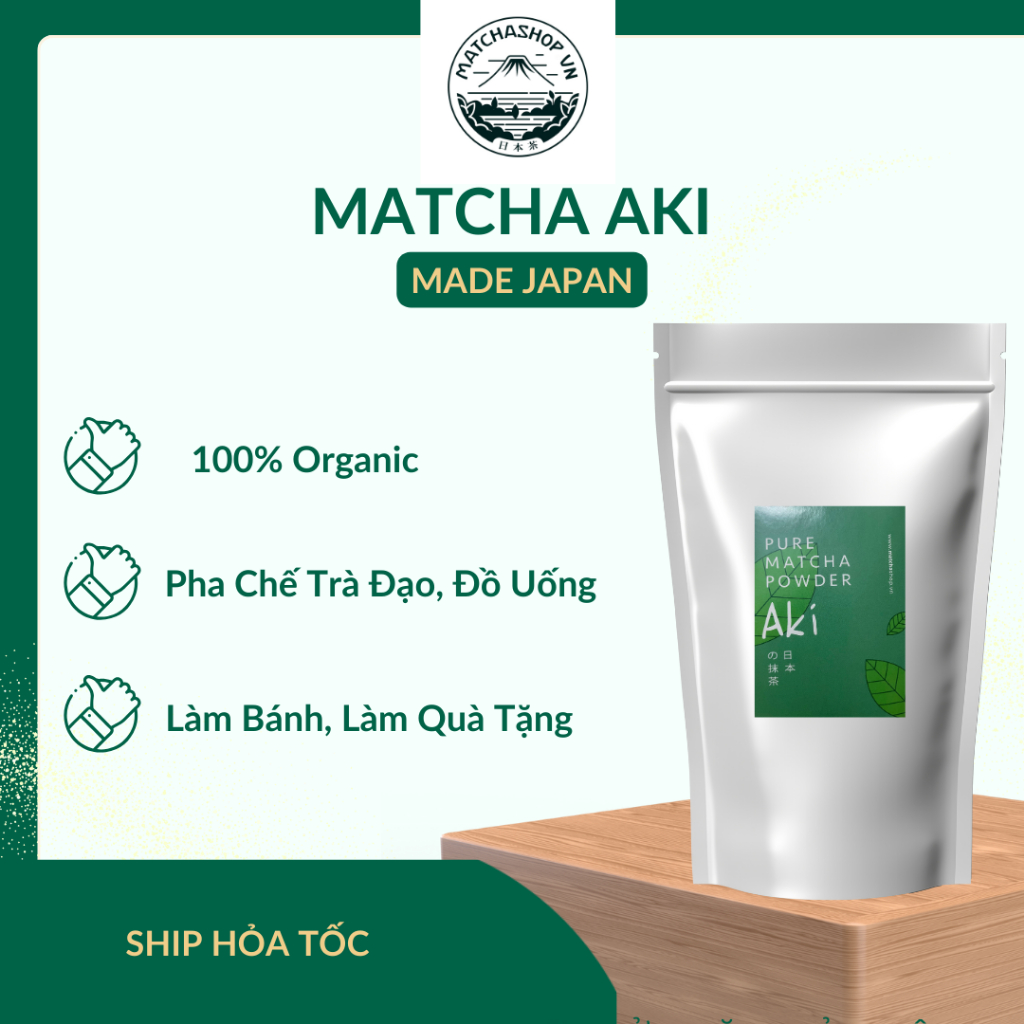 Bột Matcha Aki Nhập Khẩu Nhật Bản 500G - 1KG | Shopee Việt Nam