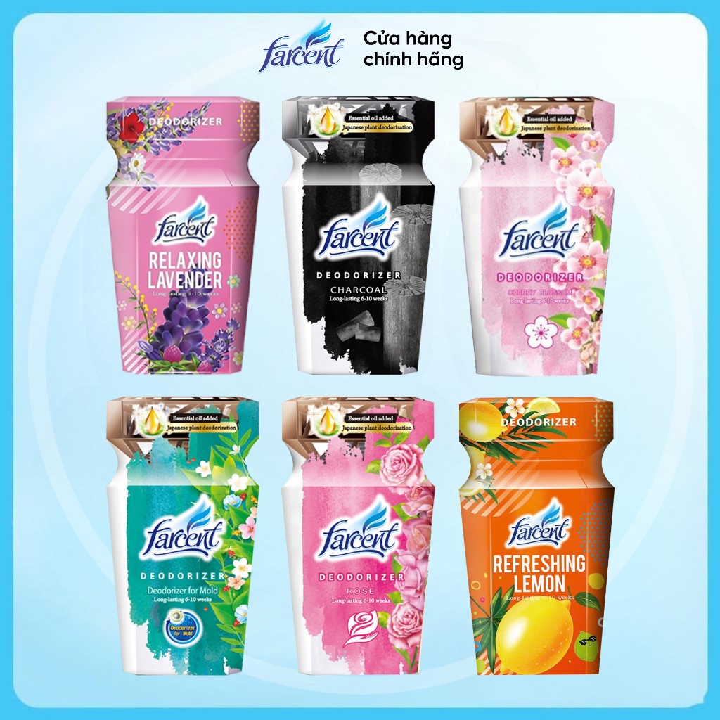 Hộp toả hương khử mùi thanh lọc không khí Farcent hương dịu nhẹ 300ml cho bếp, phòng khách, nhà ...