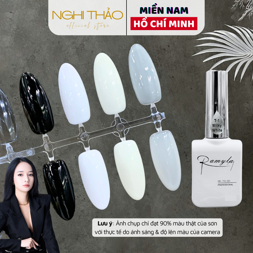 Sơn gel đen trắng nước gạo RAMYLA Nghi Thảo | Shopee Việt Nam