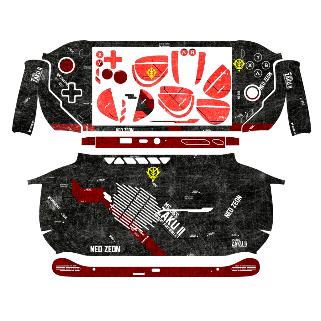 Skin dán OneXPlayer One X Fly mẫu Gundam Neo Zeon | Film 3M | Custom ...
