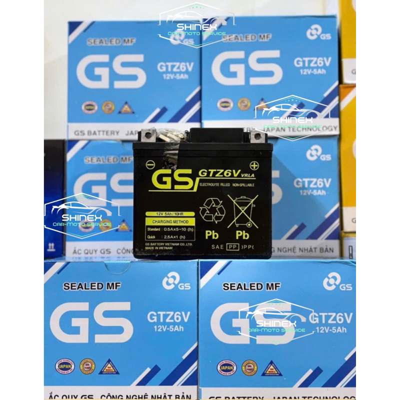 [CHÍNH HÃNG-DATE MỚI] Bình ắc quy khô GTZ6V (12V-5Ah) | Shopee Việt Nam