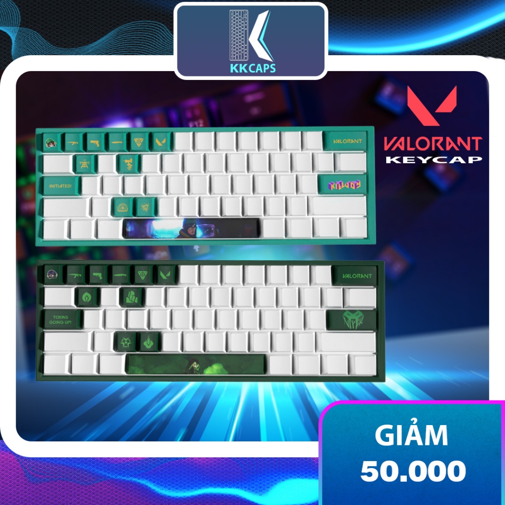 Valorant Keycaps OEM Profile 14 nút PBT [SKYE, VIPER, RAZE, KILJOY] cho ...