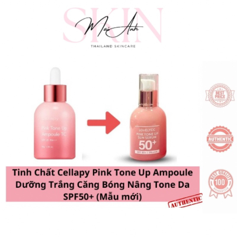[Chính Hãng] TINH CHẤT CELLAPY PINK TONE UP AMPOULE - CHỐNG NẮNG CĂNG ...