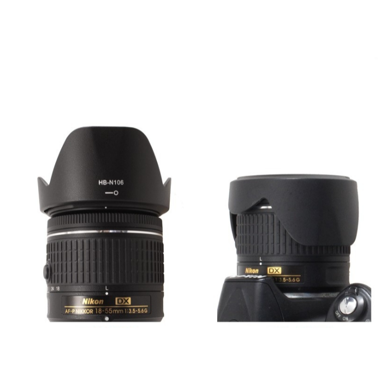 Hood lens Nikon HB-N106 cho ống kính Nikon AF-P DX 18-55 mm f/3.5-5.6G | Shopee Việt Nam