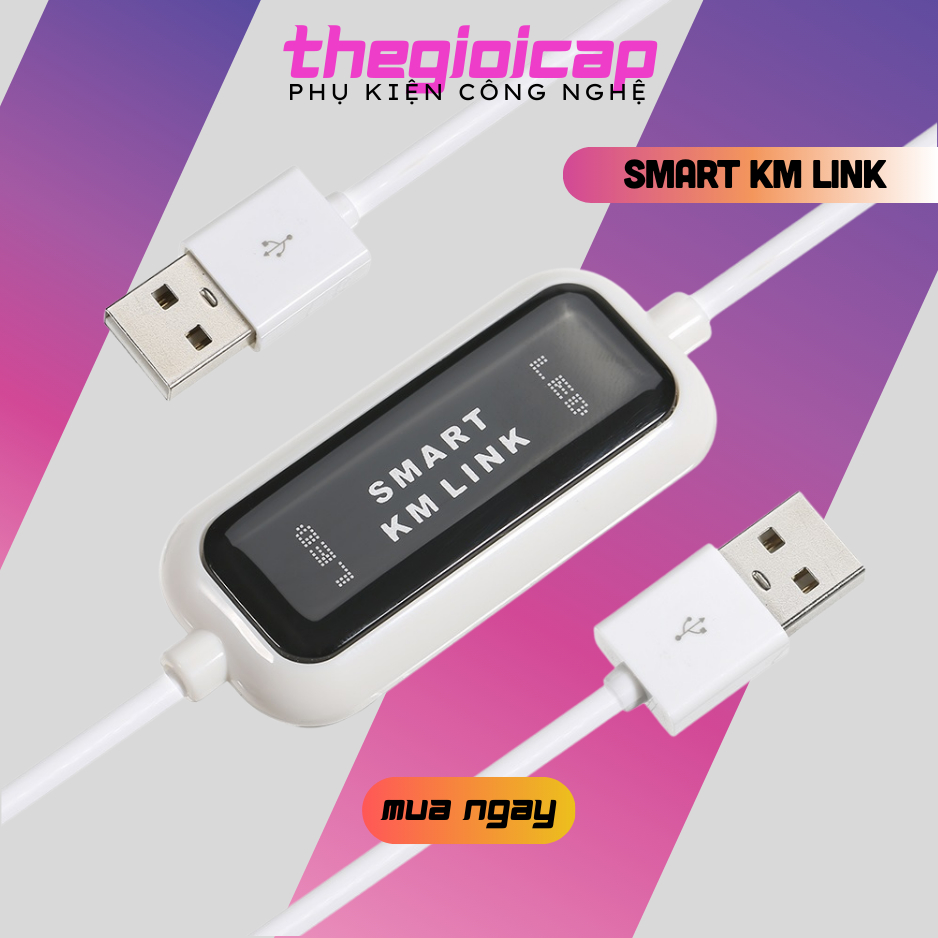 Cáp USB Chuyển Đổi Dữ Liệu Kết Nối Máy Tính Với Máy Tính Đồng Bộ Bàn Phím Chuột Smart KM Link ...