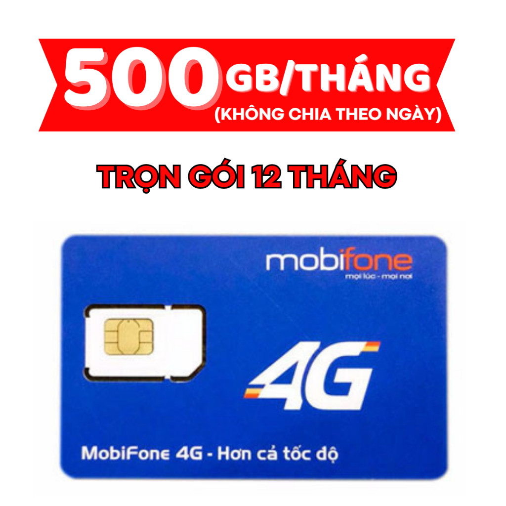 [ SIM 1 NĂM ] SIM DATA MOBIFONE TỐC ĐỘ 4G 5G 12MDT150 SÀI 500GB/THÁNG MAX DATA TỐC ĐỘ CAO VÀO ...