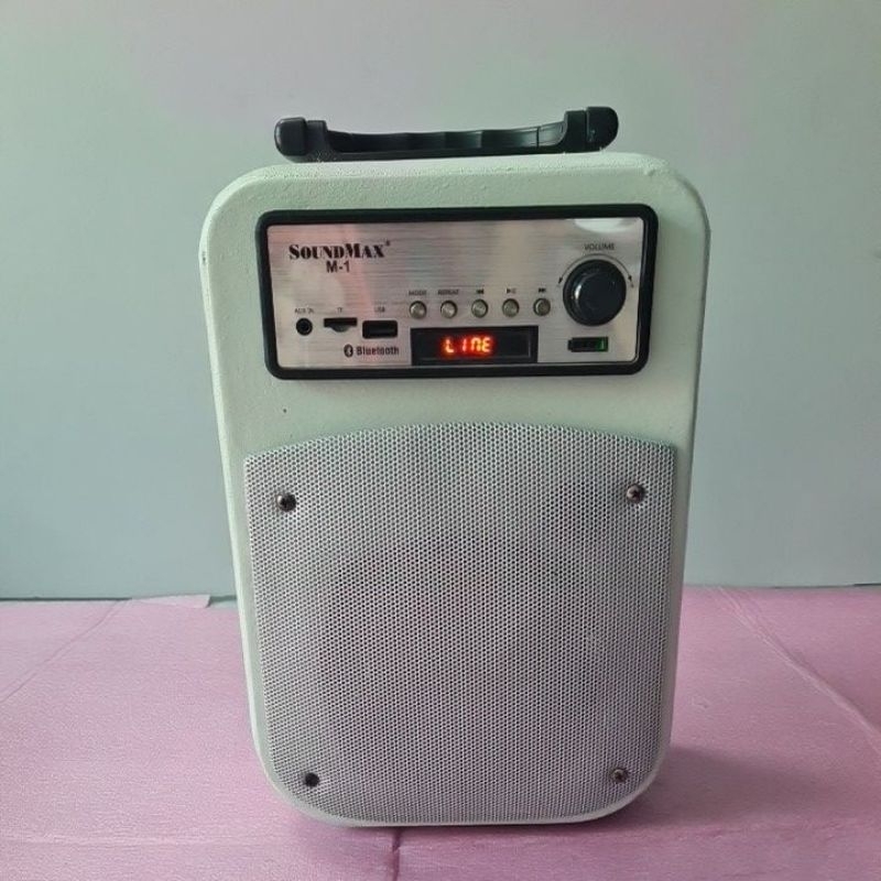 LOA BLUETOOTH SOUNDMAX model: M-1 , CÓ USB , CÓ KARAOKE, CÓ CỤC SẠC ĐI ...