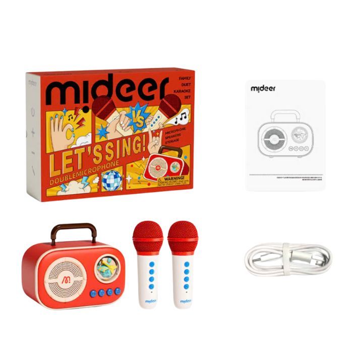 Loa karaoke mini bluetooth kèm mic cho bé Mideer versatile singalone ...