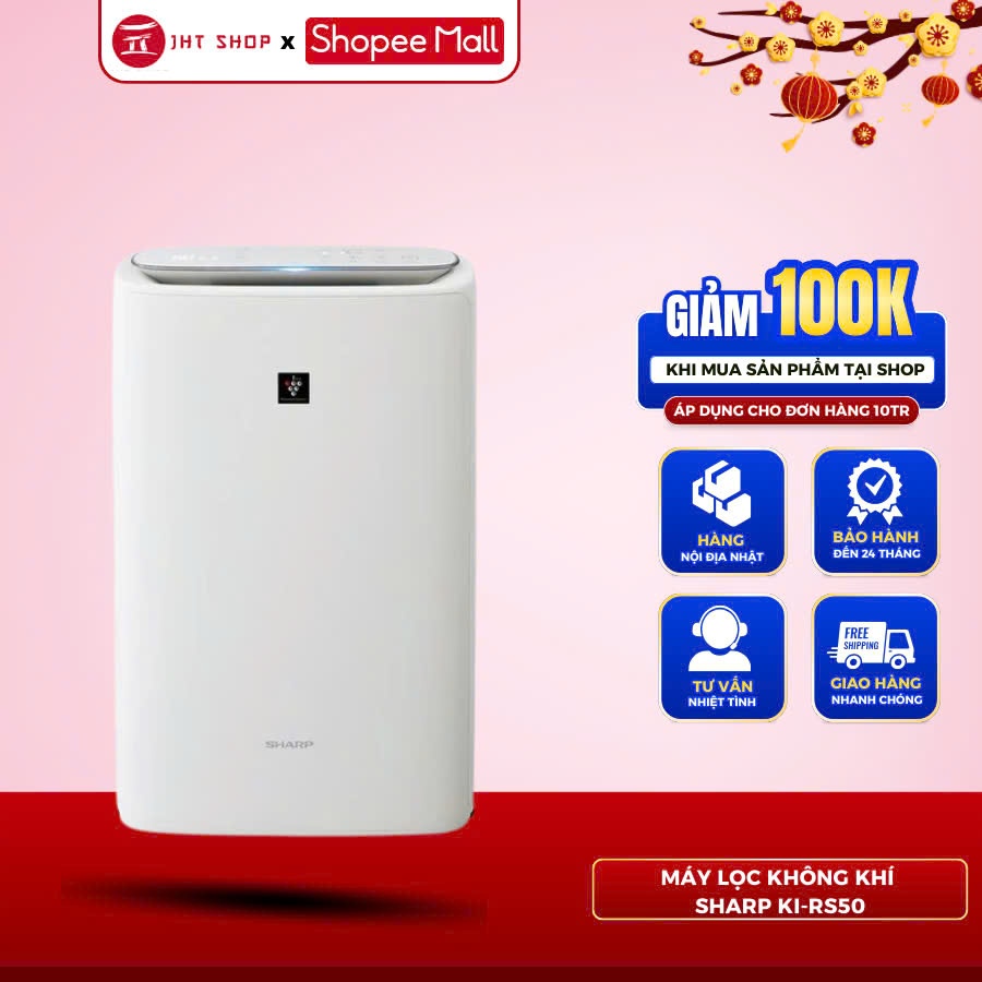 Máy lọc không khí JHT SHOP Sharp KI-RS50-W | Shopee Việt Nam